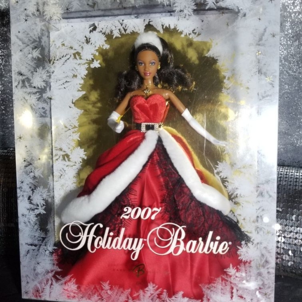 2007 Holiday Black Barbie Doll - Gem
